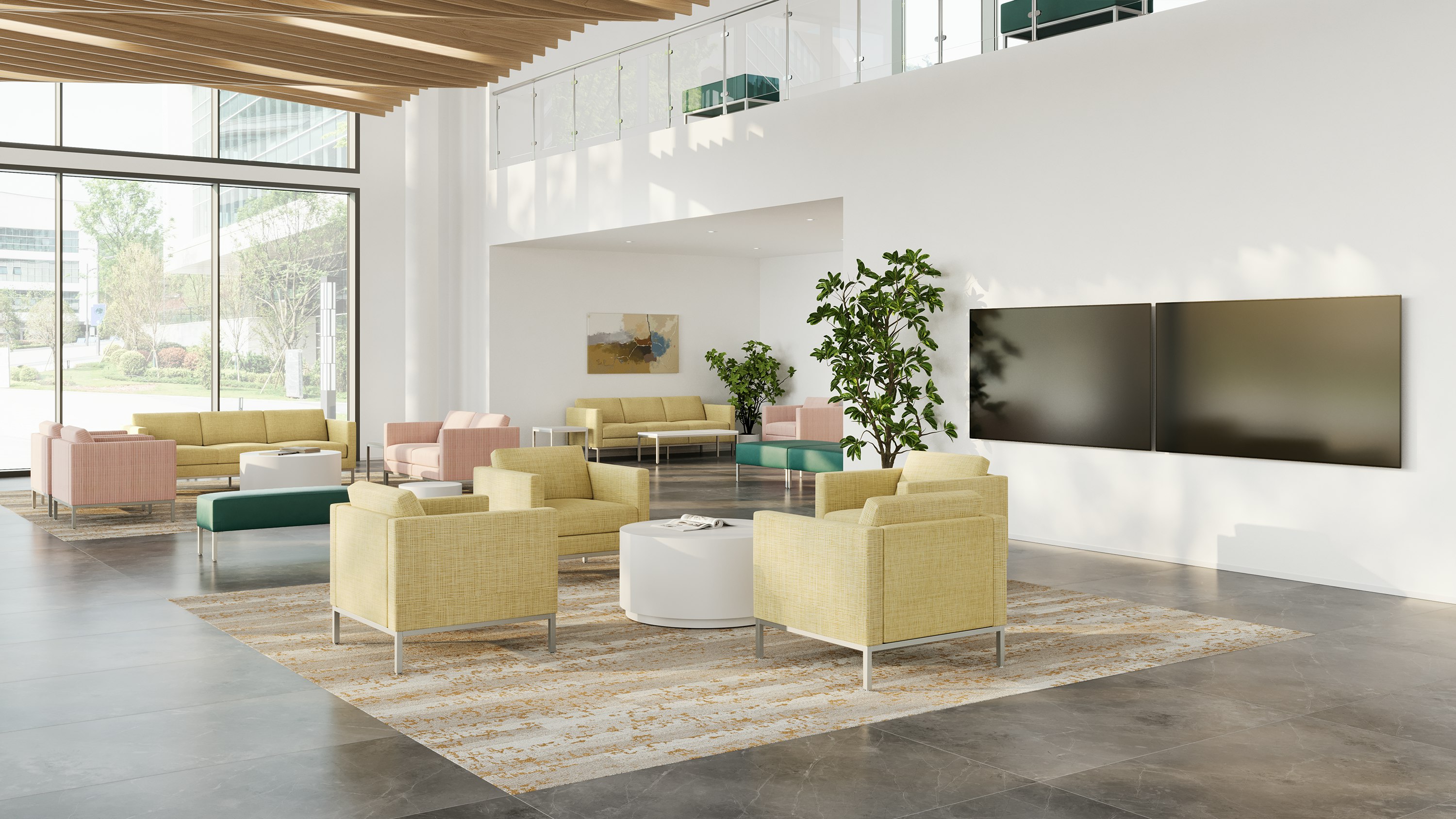 Nemschoff Riva Bench, Herman Miller | MillerKnoll