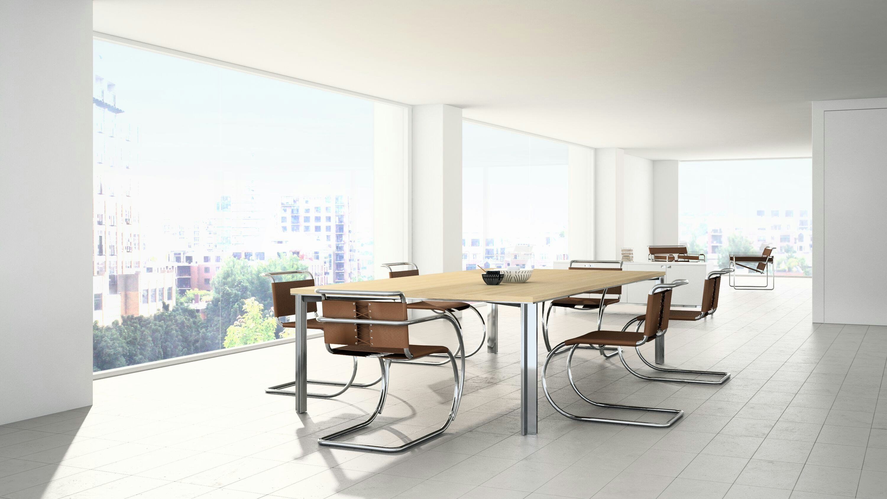 LSM Conference Table Series with L-Leg | Knoll