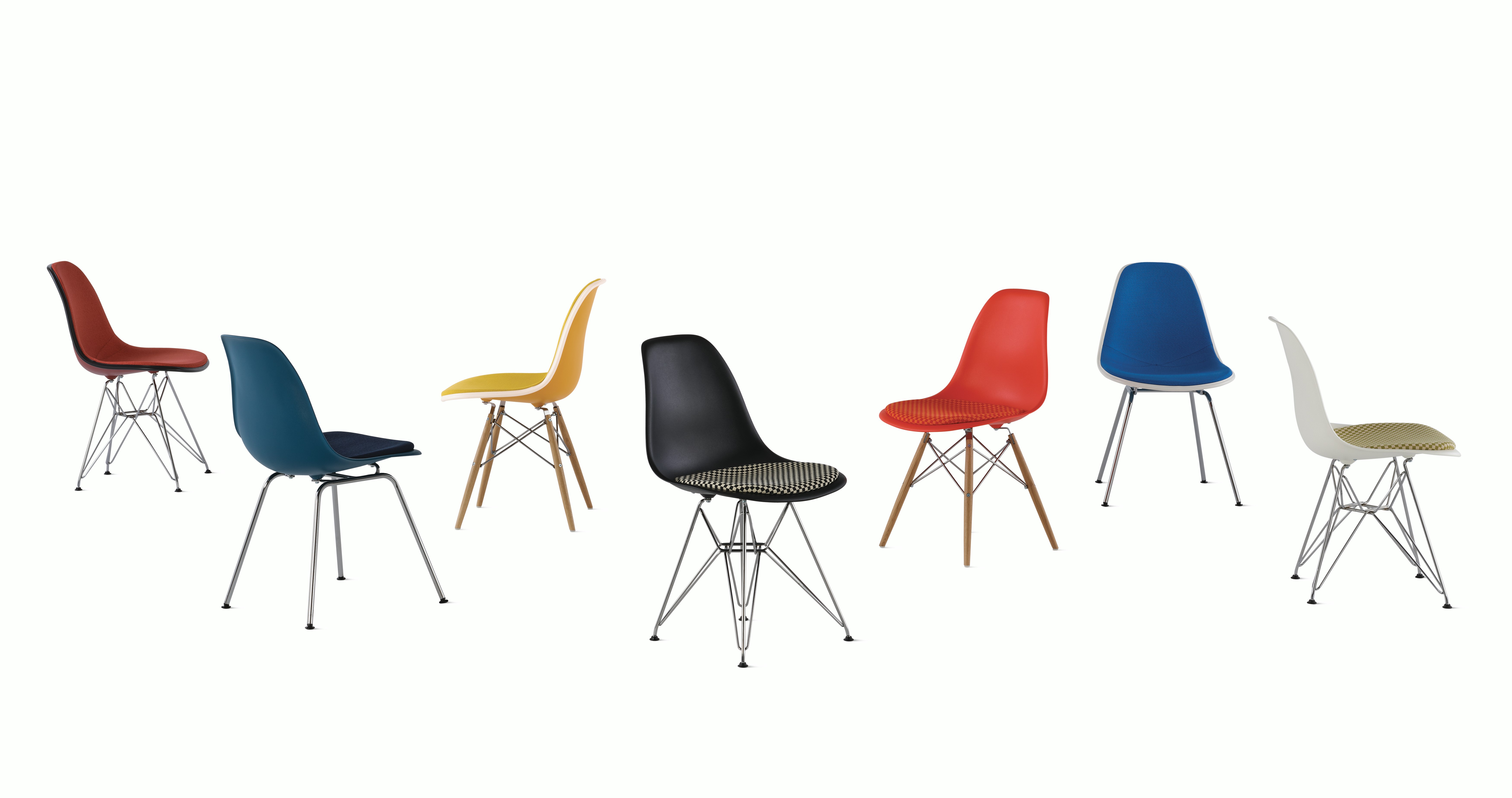 Eames Upholstered Molded Plastic Side Chair – Herman Miller Store