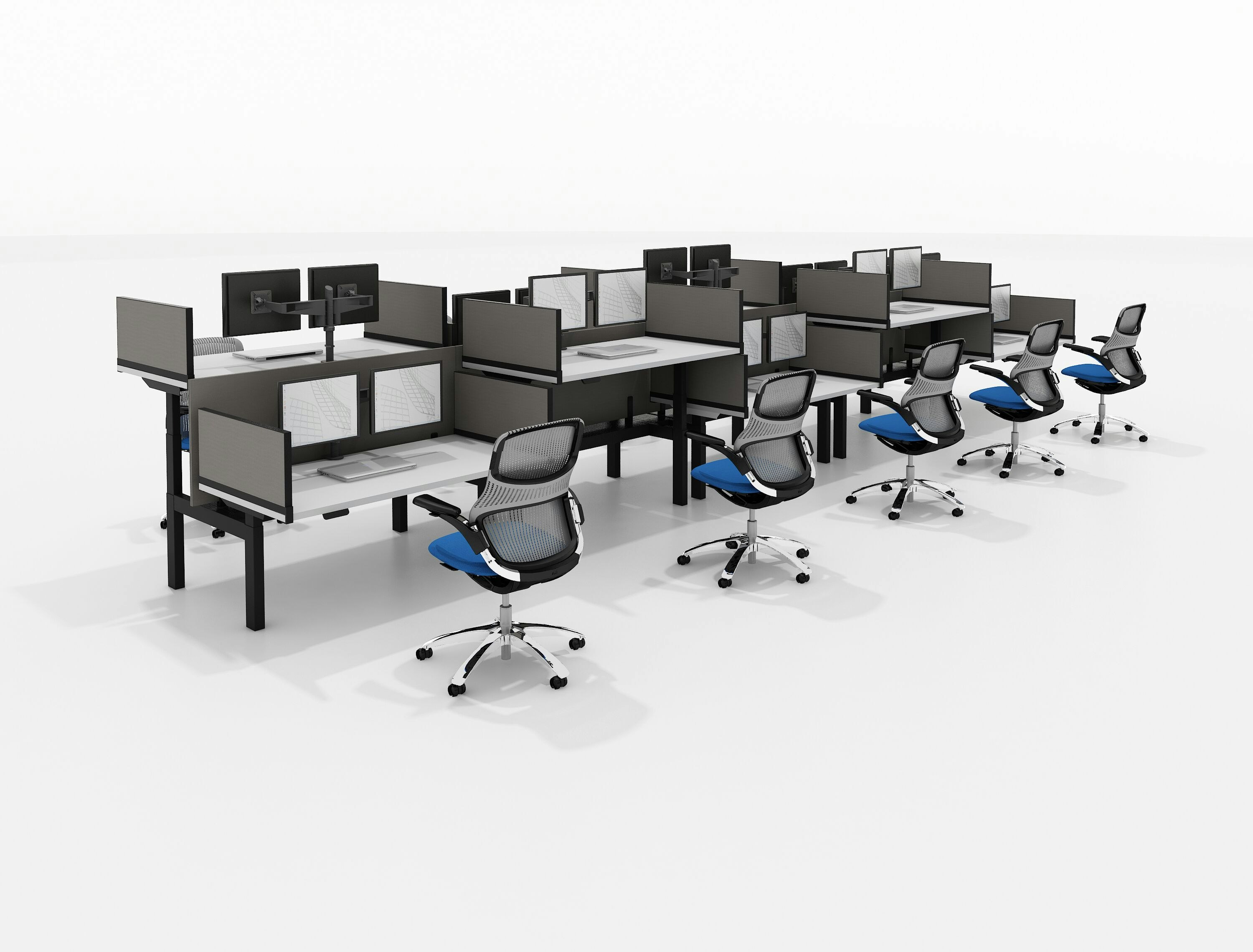k.™ bench Adjustable-height Workstations | Knoll