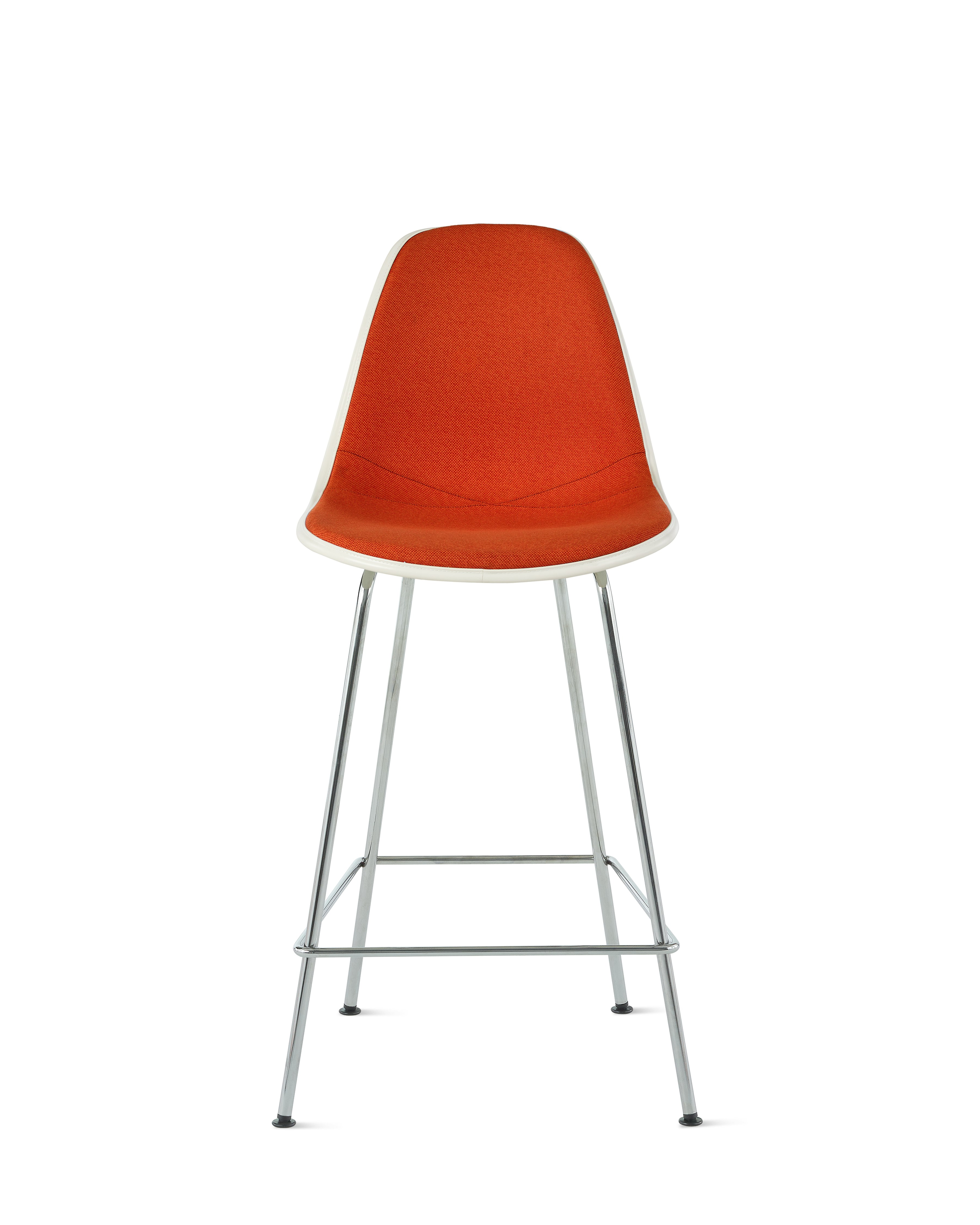 Eames Upholstered Molded Plastic Stool – Design Within Reach